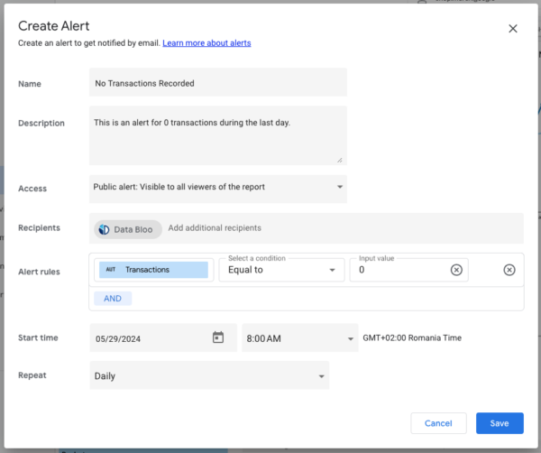5 Examples on How to Set Up Looker Studio Alerts - Data Bloo