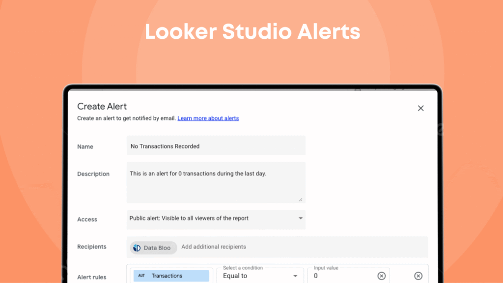 5 Examples on How to Set Up Looker Studio Alerts - Data Bloo